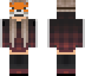Girl with fox mask | Minecraft Skin
