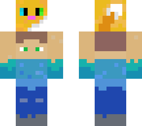 Steve Holding a cat | Minecraft Skin