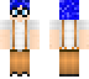 blue nerd | Minecraft Skin
