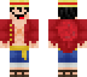 Monkey D luffy derp | Minecraft Skin