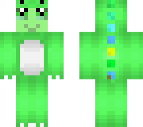 Crisgreen Con traje de dinosaurio | Minecraft Skin