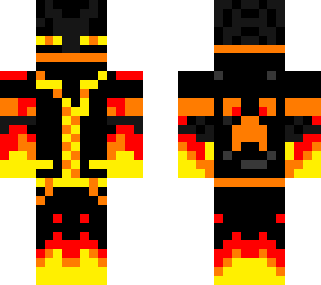 Fire Enderman | Minecraft Skins
