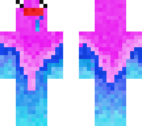 Pink and Blue Fire, Derp 2.0 | Minecraft Skin