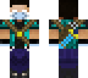 Herobrine Warrior (Face Mask) | Minecraft Skin