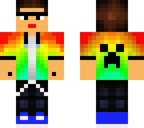 Rainbow Gamer | Minecraft Skin