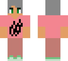 boy with pink Prestonplayz merch | Minecraft Skin