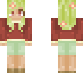 Cute Nature Girl | Minecraft Skin