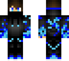 super blue fire boy | Minecraft Skin