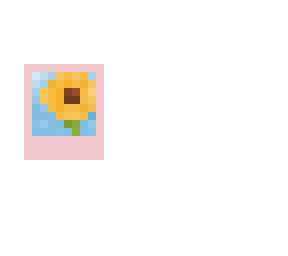 ~ Interest Pixel Art CE ~ sunflower polaroid ~ | Minecraft Skin