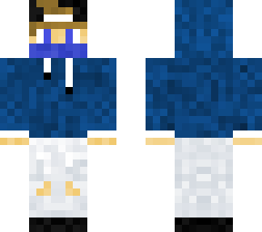 Blue coll hoddie boy | Minecraft Skin