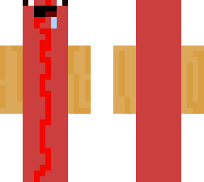 Derp Dog (Hotdog) ketchup | Minecraft Skin