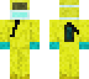 Hazemat suit with mask | Minecraft Skin