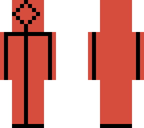 red stick man | Minecraft Skin