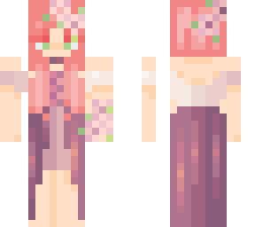 Elegant Dress Girl | Minecraft Skin