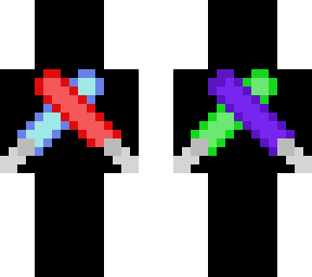 light saber pixelart | Minecraft Skin