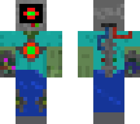 cyborg zombie | Minecraft Skin