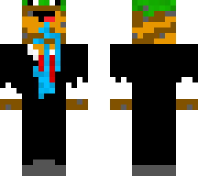 Grass Noob In Suit | Minecraft Skin