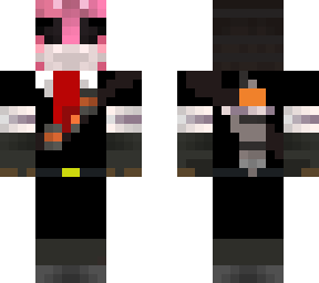 combustible cutie pyro with a suit | Minecraft Skin