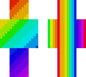 Rainbow Person | Minecraft Skin
