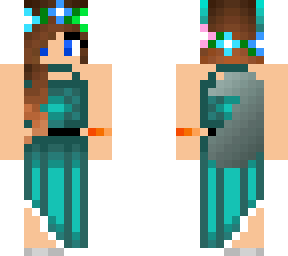 cyan dress | Minecraft Skin