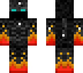 fiery skeleton | Minecraft Skins