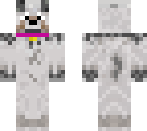 Minecraft Dog with Pink Collar | Minecraft Skin