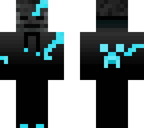 scared wither with blue power | Minecraft Skin