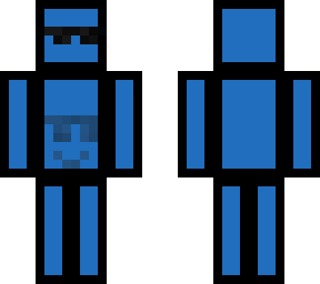 Blue Outline character | Minecraft Skin
