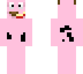 courage courage the cowardly dog pink cute dog | Minecraft Skins