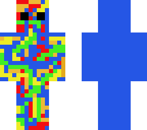 Rainbow Mess | Minecraft Skin