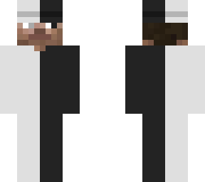 Shady Steve (Light Gray/ Black) | Minecraft Skin