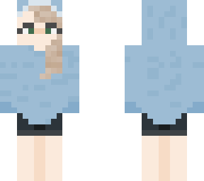 Shark Hoodie Girl Minecraft Skins