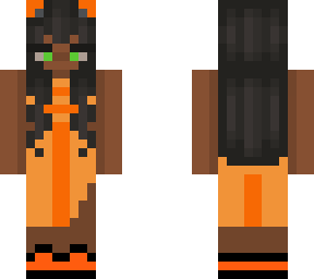 black fox girl | Minecraft Skin