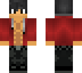 Aaron Mystreet red jacket | Minecraft Skin