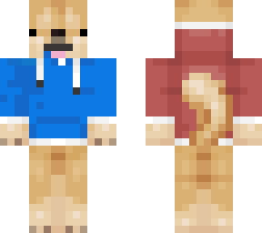 Blue hoodie doge | Minecraft Skin