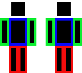 Outlined colors | Minecraft Skin