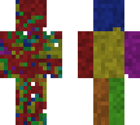 Rainbow Vomit | Minecraft Skin