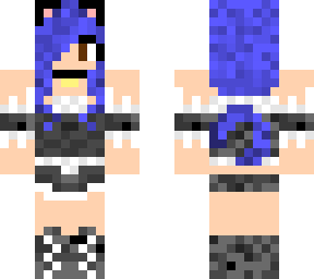 blue cat girl meow | Minecraft Skin