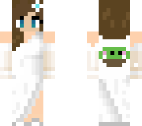 Baby Yoda Wedding Dress | Minecraft Skin