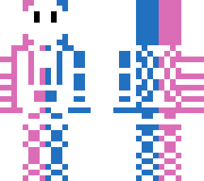 pink and blue | Minecraft Skin