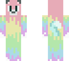 Cute rainbow cat | Minecraft Skin