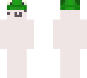 derp white green hat lol derp derpy face | Minecraft Skins