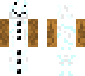 Snow Golem No Pumpkin *better face* | Minecraft Skin