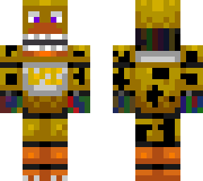 withered chica | Minecraft Skin