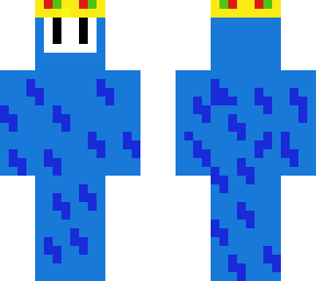 Blue lighting fall guy | Minecraft Skin