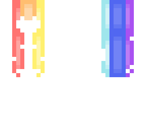 Rainbow hair base | Minecraft Skin