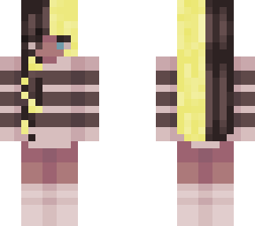 Split hair girl | Minecraft Skin