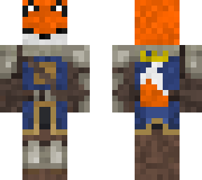Fundy fox knight | Minecraft Skin