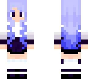 Blue Faded Hair | Minecraft Skin