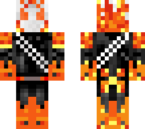 Flaming Ghost | Minecraft Skin